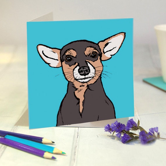 Chihuahua Birthday Card Chihuahua Greetings Card Dog | Etsy