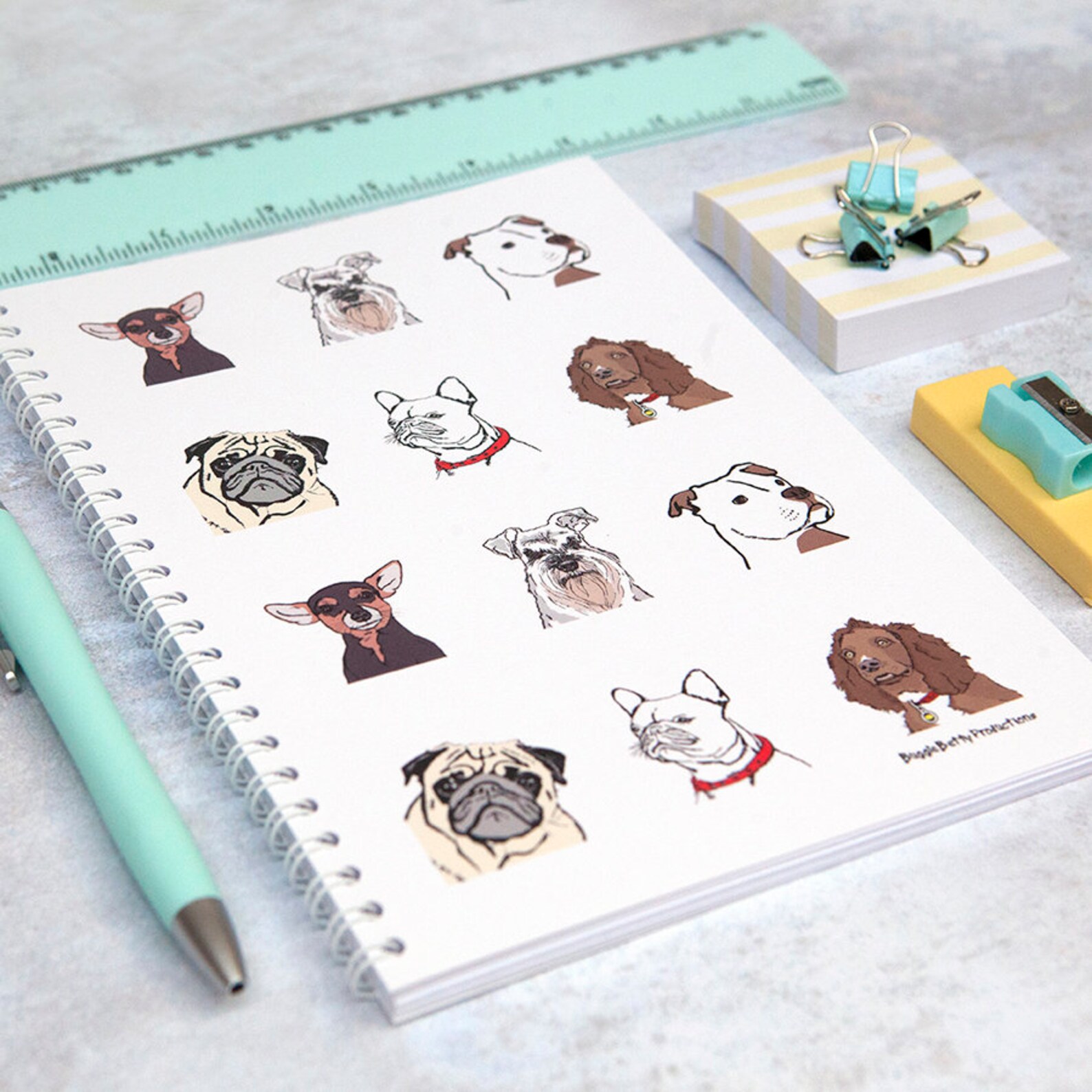 Dog Notepad Dog Notebook A5 Lined Notepad Dog Lovers Gift Dog ...