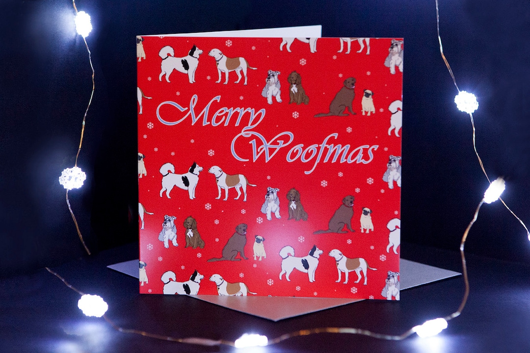 Dog Christmas Cards Dog Christmas Cards Christmas Cards Dog Lovers Gift ...
