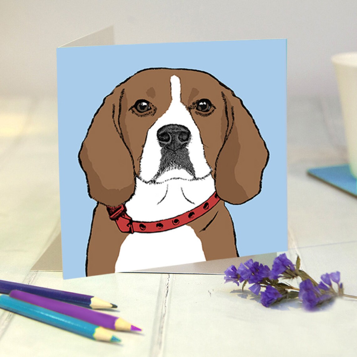 Beagle Birthday Card - Beagle Greetings Card - Dog Birthday Card - Dog ...