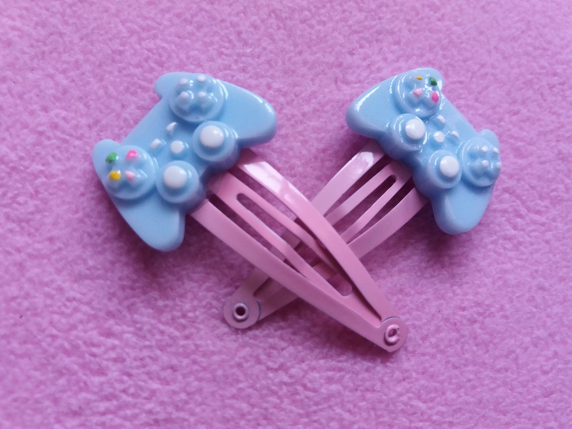 Kawaii Cute Game Controller Resin Hairclips Lolita Fairy Kei - Etsy