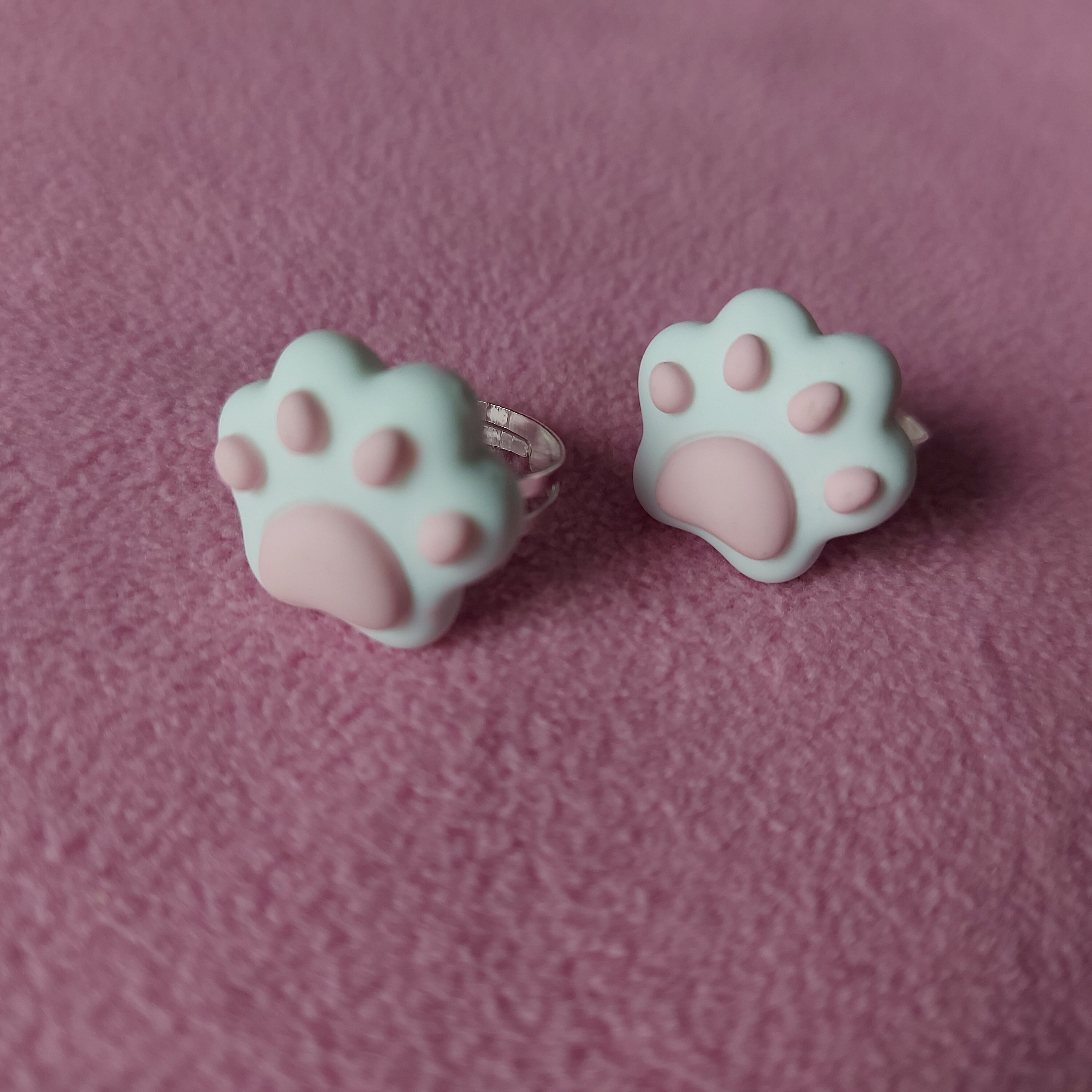 Kawaii/cute Pastel Goth Pink Pet Paw Bow Punk Grunge - Etsy