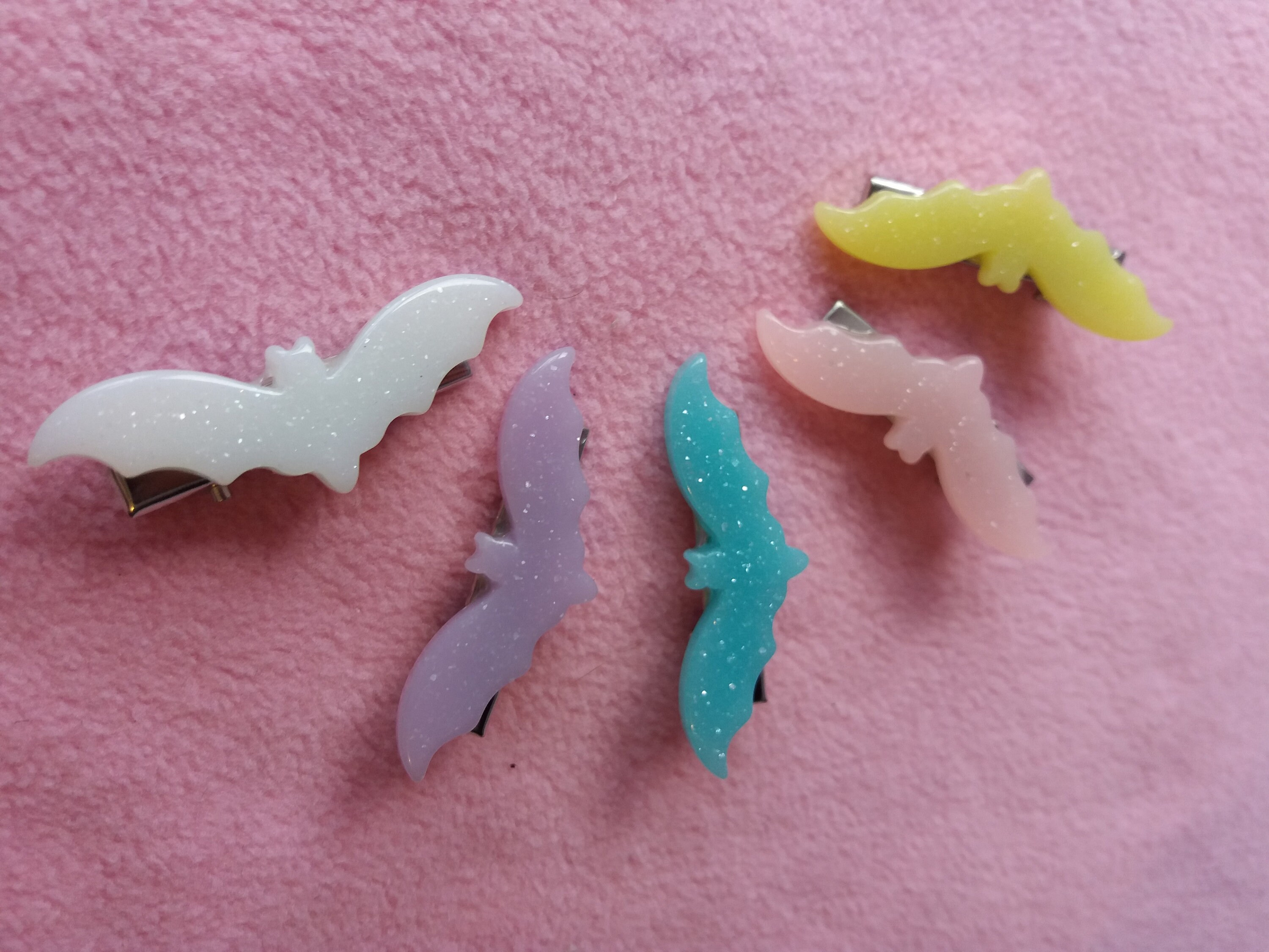 Kawaii Cute Small Resin Bat Halloween Hairclips Lolita Fairy - Etsy