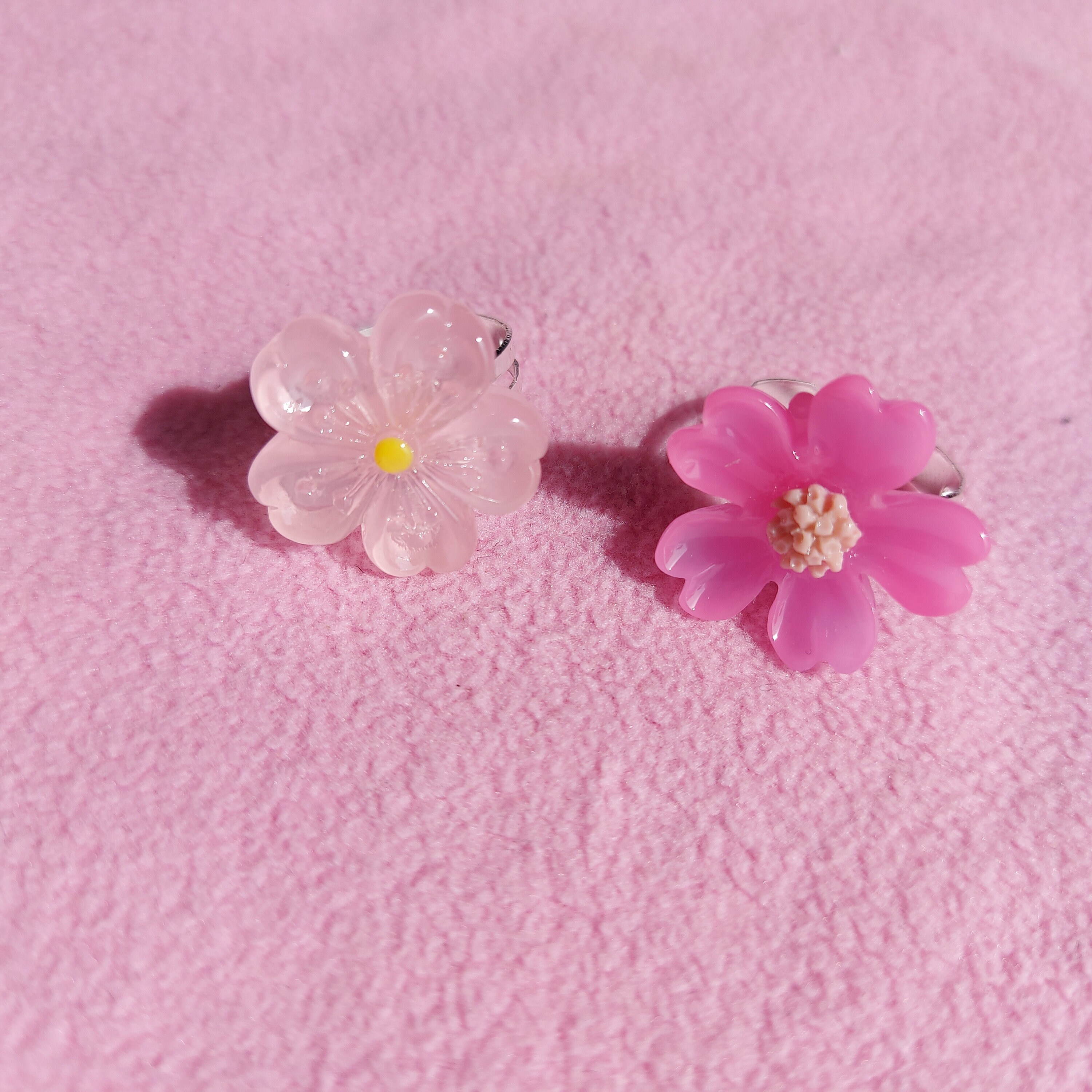 Kawaii/cute Pastel Lolita Pastel Pink Purple Rose Flower Ring - Etsy