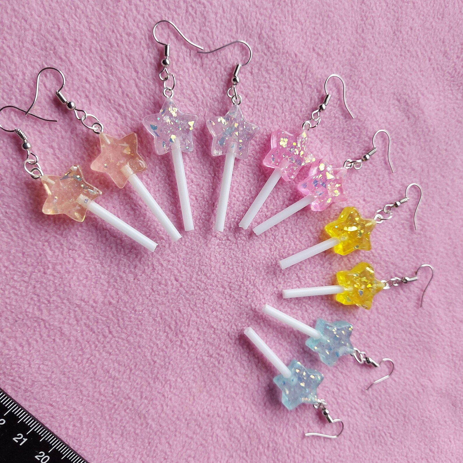 Kawaii/cute Pastel lollipops earrings kawaii candy candyland | Etsy
