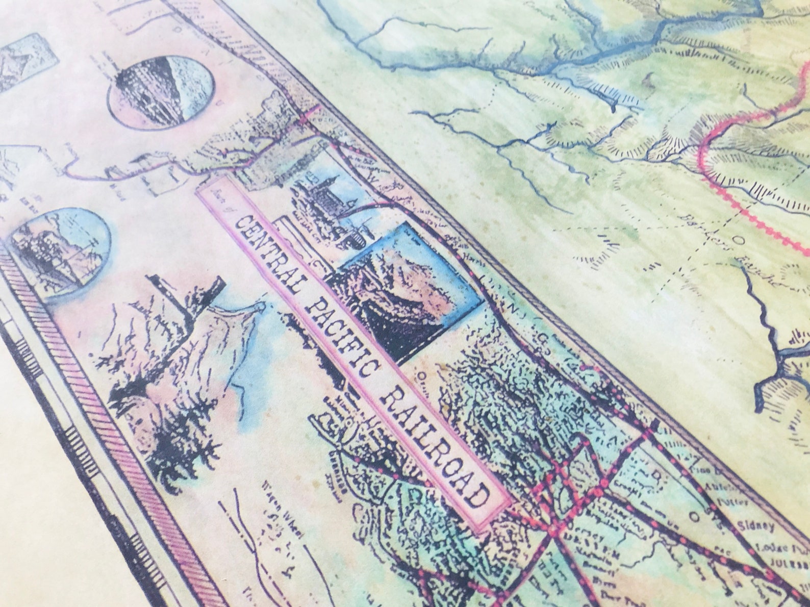 The Hill Valley Map 1885 Back to the Future III | Etsy