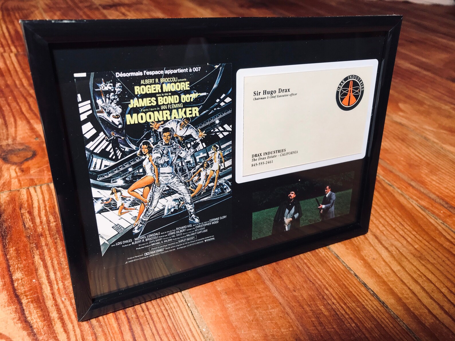 James Bond Hugo Drax moonraker Collection Business Card - Etsy