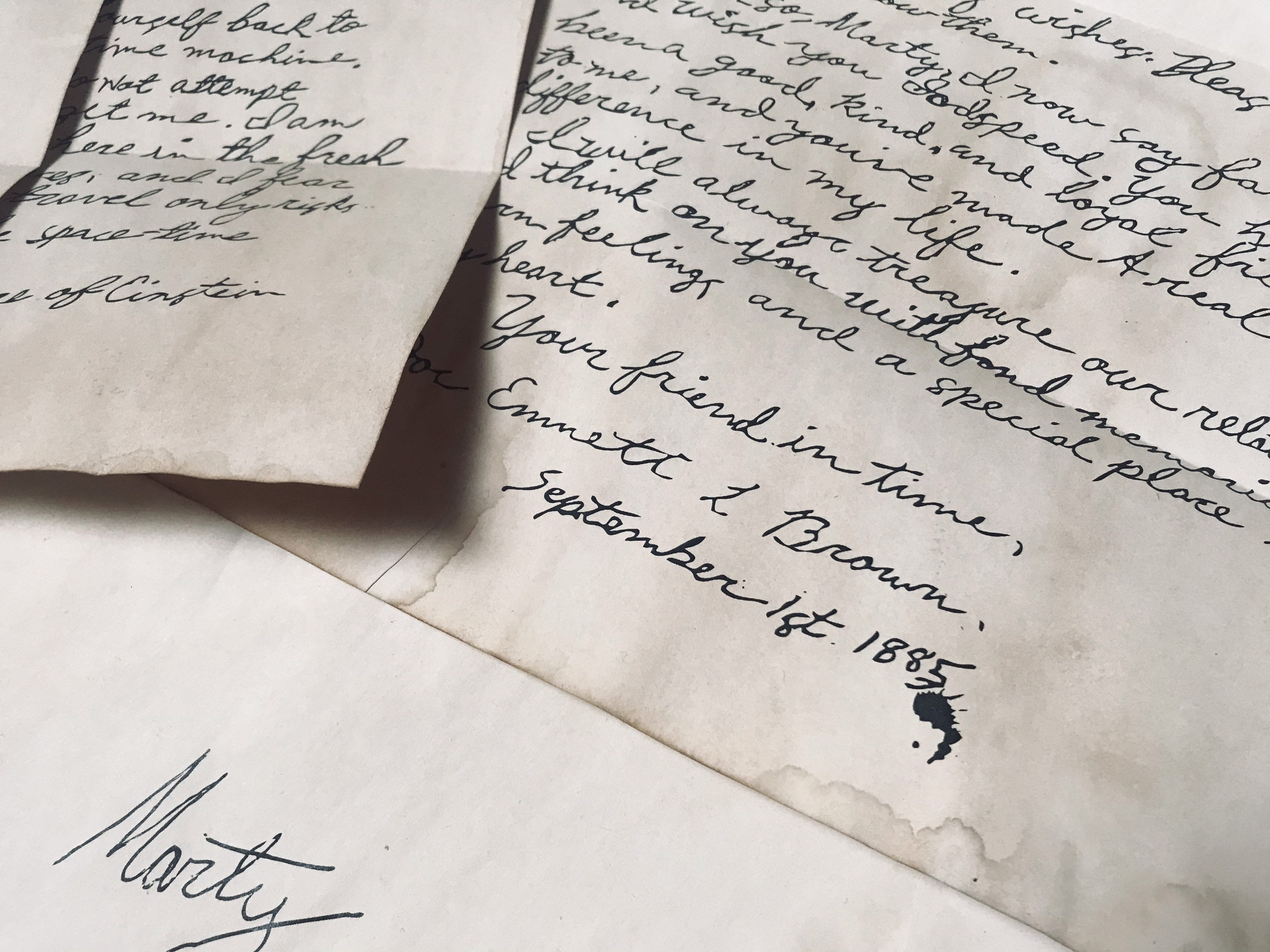 Doc's Letter for Marty back to the Future - Etsy Australia