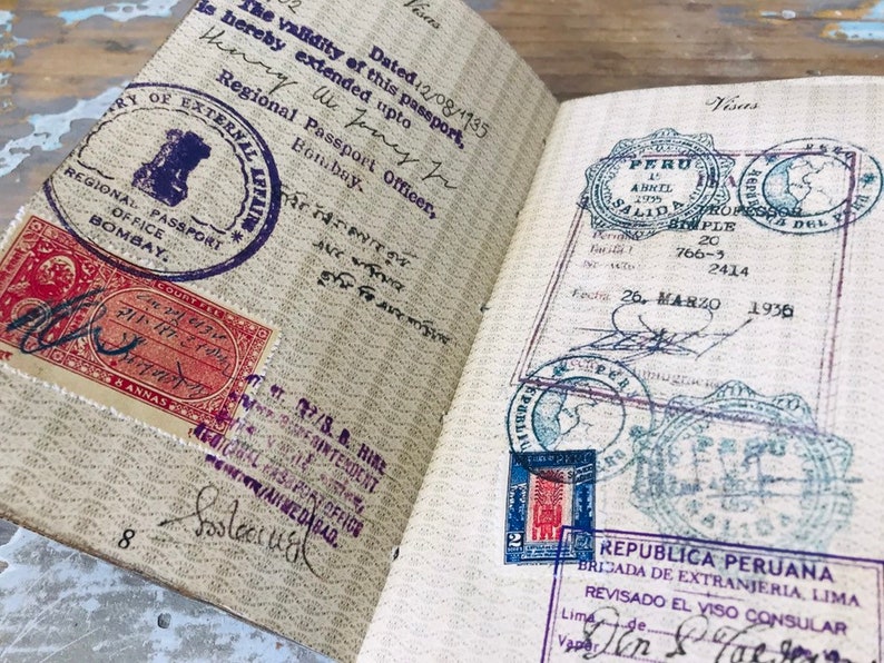 Indiana Jones Passport REPLICA - Etsy