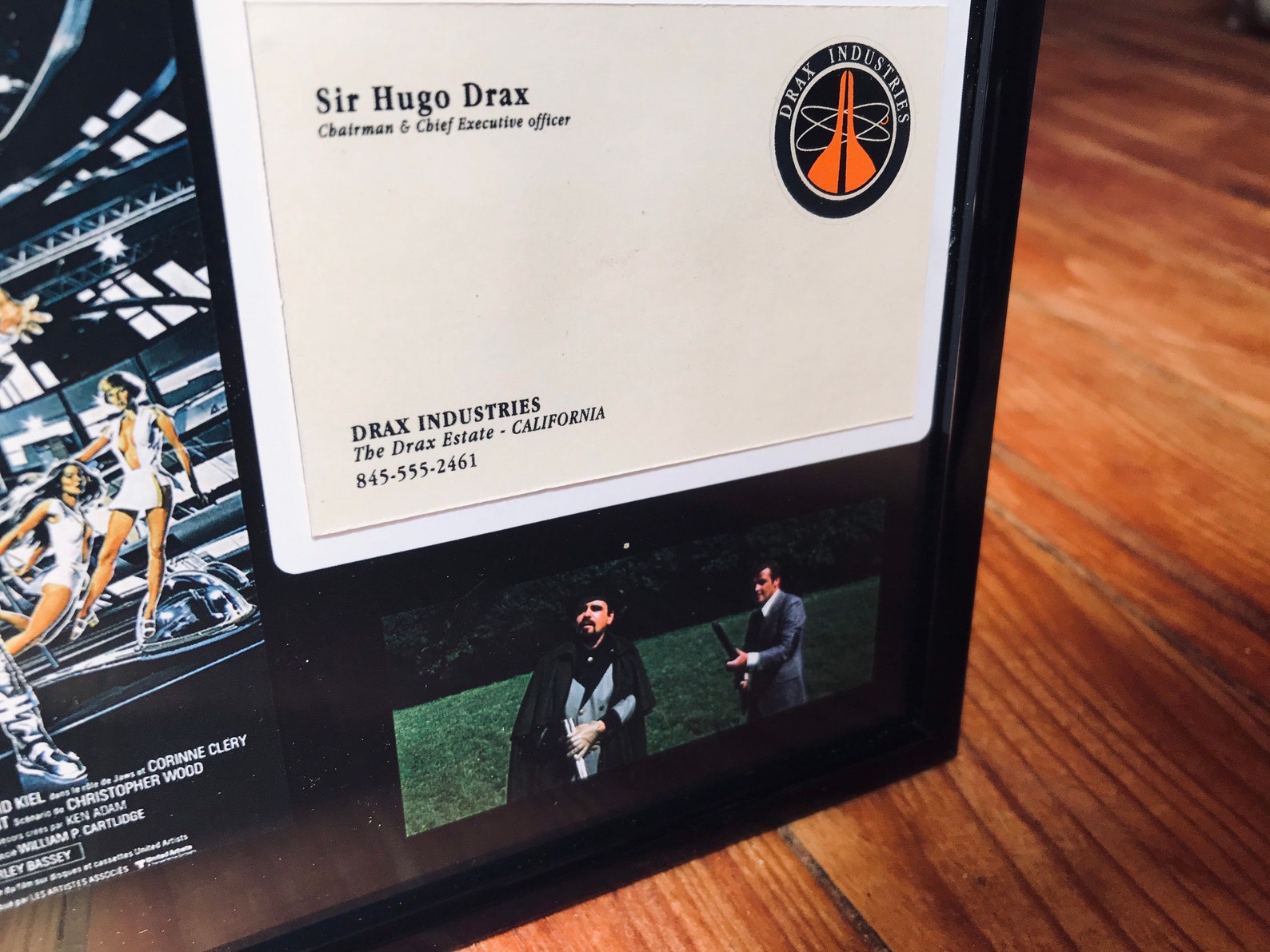 James Bond Hugo Drax moonraker Collection Business Card - Etsy