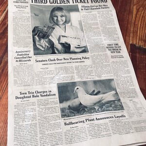 Evening Bulletin REPLICA Charlie and the Chocolate Factory 2005 - Etsy