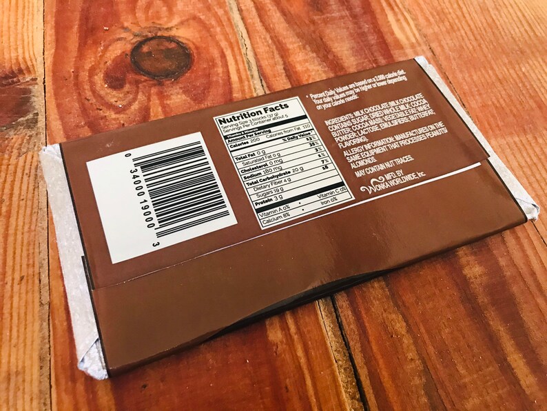 Wonka Bar Whipple-scrumptious Fudgemallow Delight REPLICA | Etsy