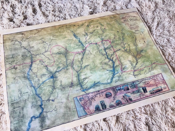 Map of Hill Valley 1885 Back to the Future III - Etsy