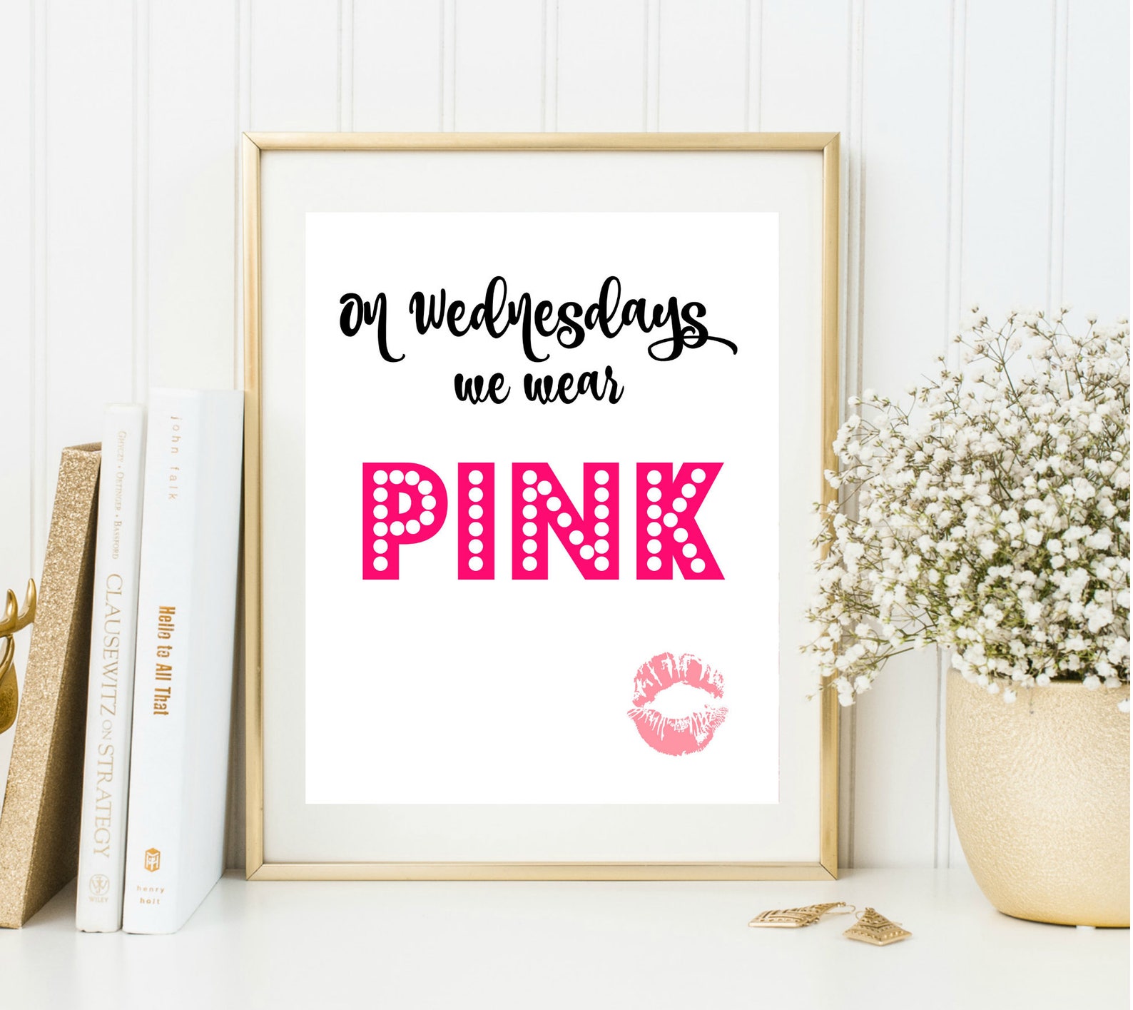 On Wednesdays We Wear Pink, Instant Download Digital Printable - Etsy