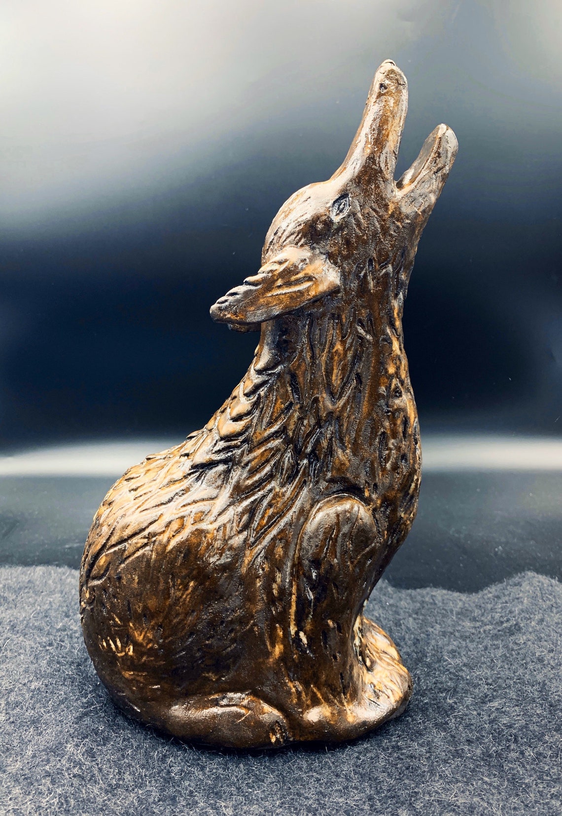 Handmade Stoneware Ceramic Wolf Figure Wolf Ceramic Animal - Etsy