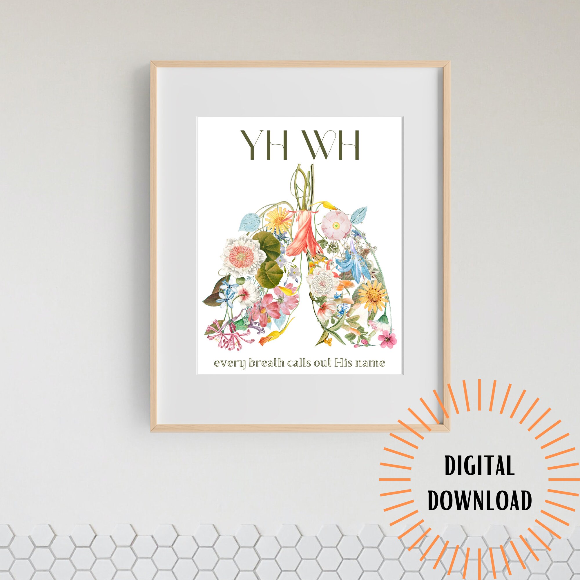 YHWH Wall Art Messianic Art Digital Download Poster Messianic - Etsy