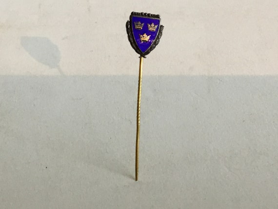Antique Swedish Silver & Enamel Stickpin Hallmarked S… - Gem