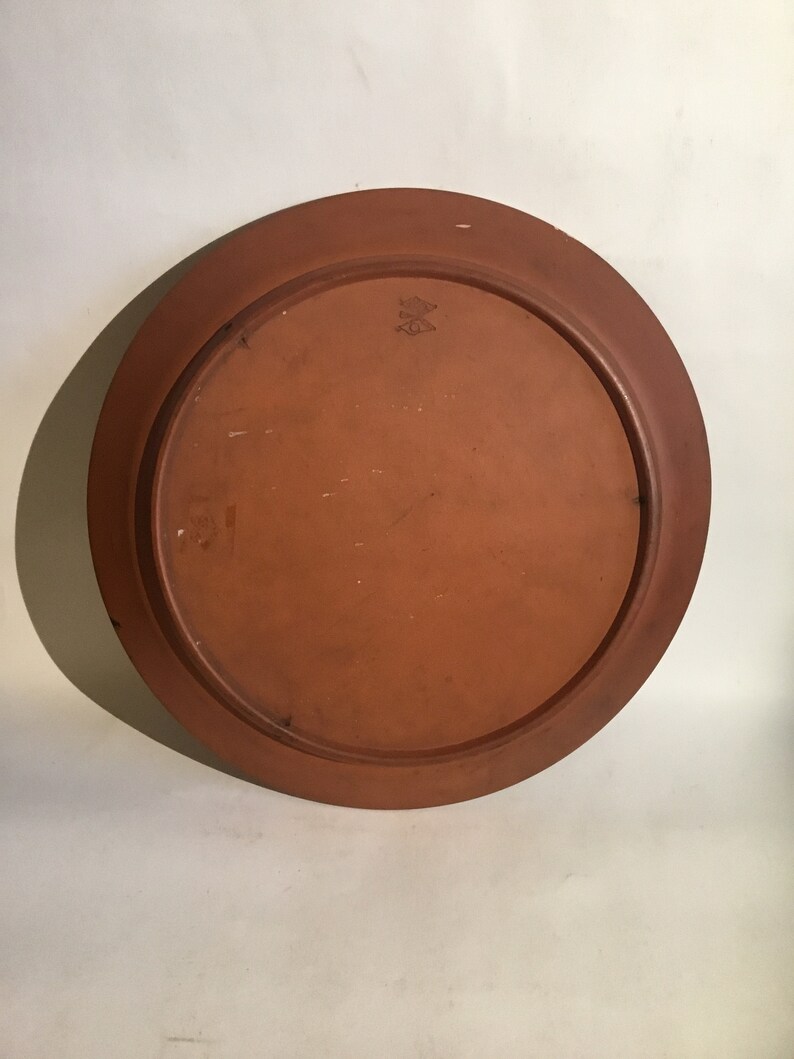 Vintage Japanese Ceramic Pottery Charter C 1920’s 12.5” Dia. Impressed ...