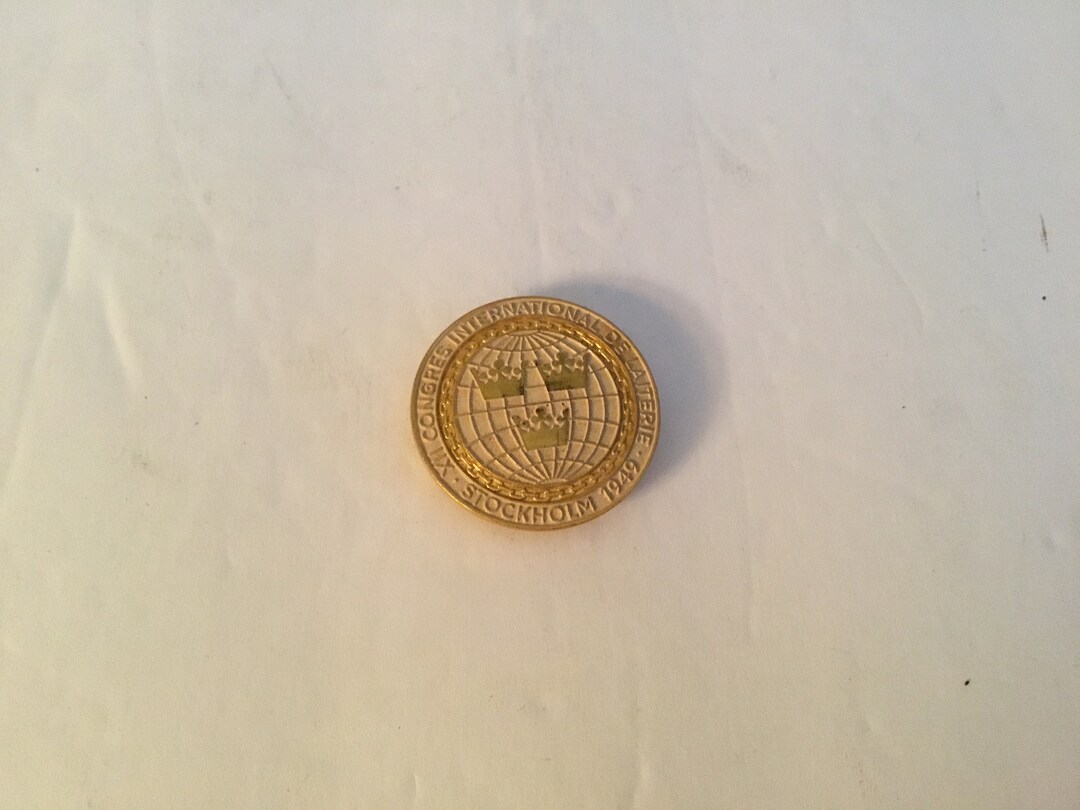 Swedish Badge Stockholm 1949 X Ll Congress International De Laiterie ...