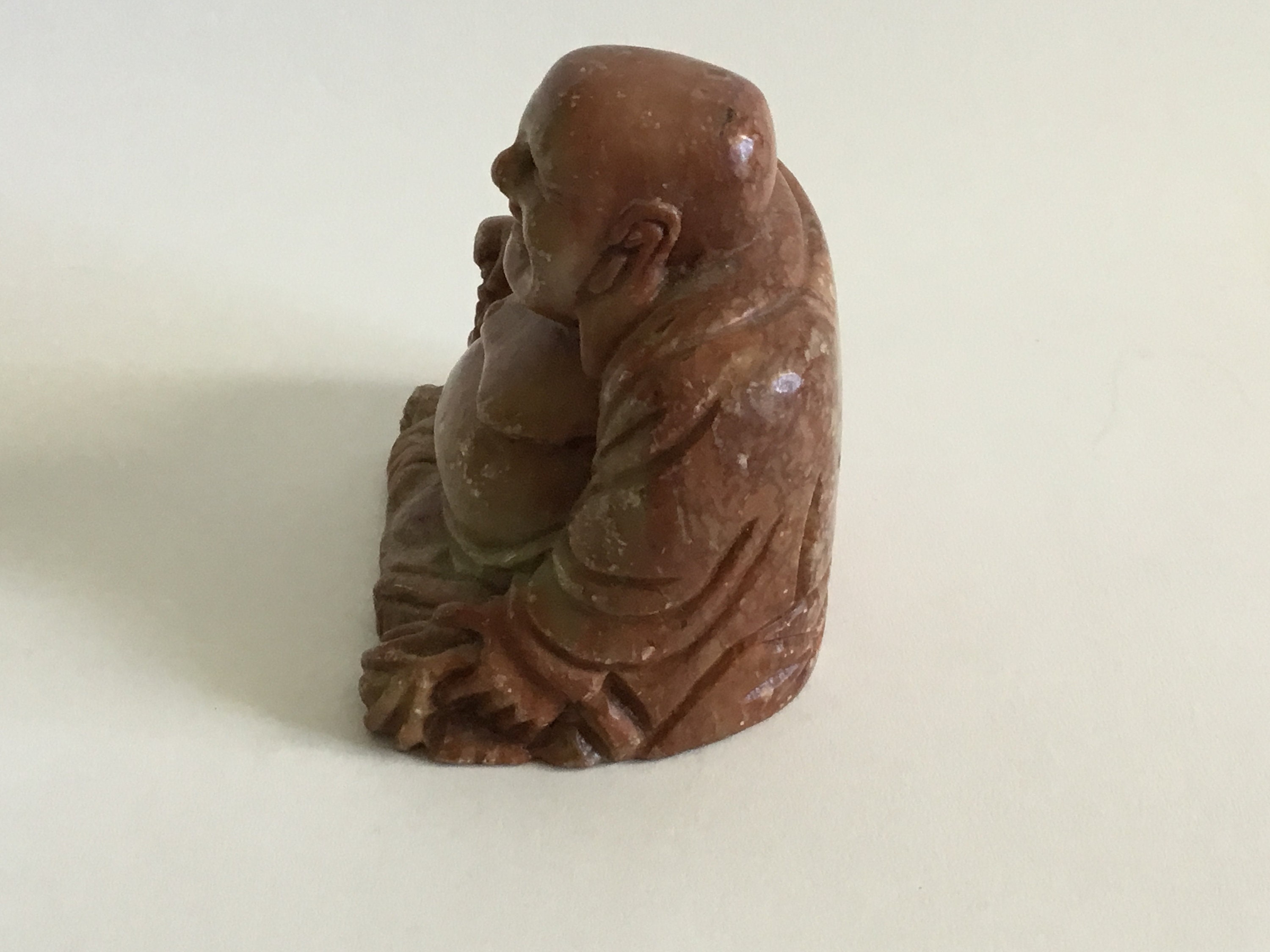 Vintage Soapstone Figure Of Sitting HoTai Buddha H 3.25 W | Etsy