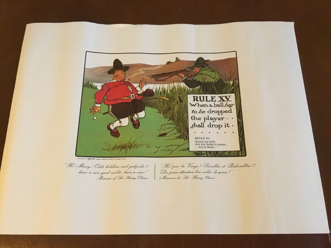 Rules of Golf Chas.crombie Born Scotland 1880 Rule XV When A Ball Has ...