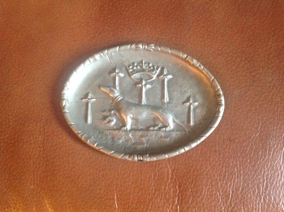 Vintage Repousse Oval French Pewter Dish/vide Poche (empty Your Pocket ...