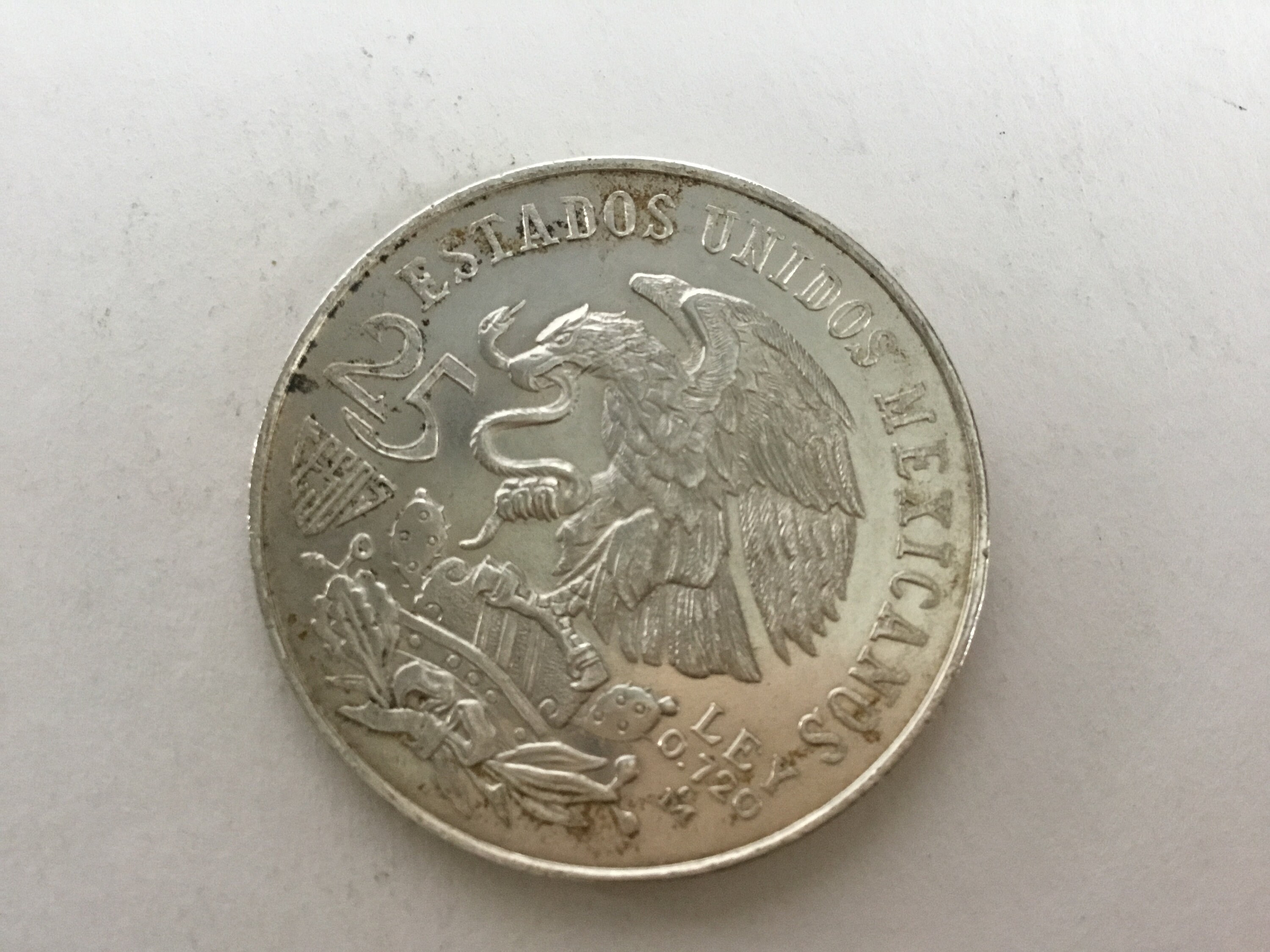 1968 Mexican 25 Pesos Olympic Games Silver Coin. - Etsy