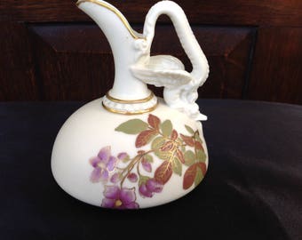 Antique Chinese Painted Pottery Dragon Handle Ewer Pitcher Tea Pot ...