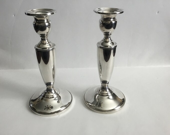 Vintage Pair Towle Sterling Silver Candlesticks. Marked Towle Sterling ...