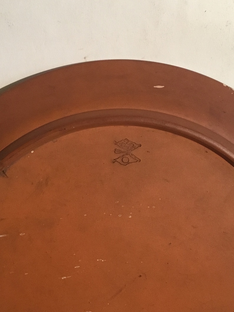 Vintage Japanese Ceramic Pottery Charter C 1920’s 12.5” Dia. Impressed ...