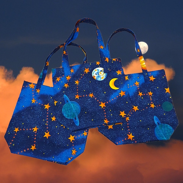 90s Celestial Fabric - Etsy