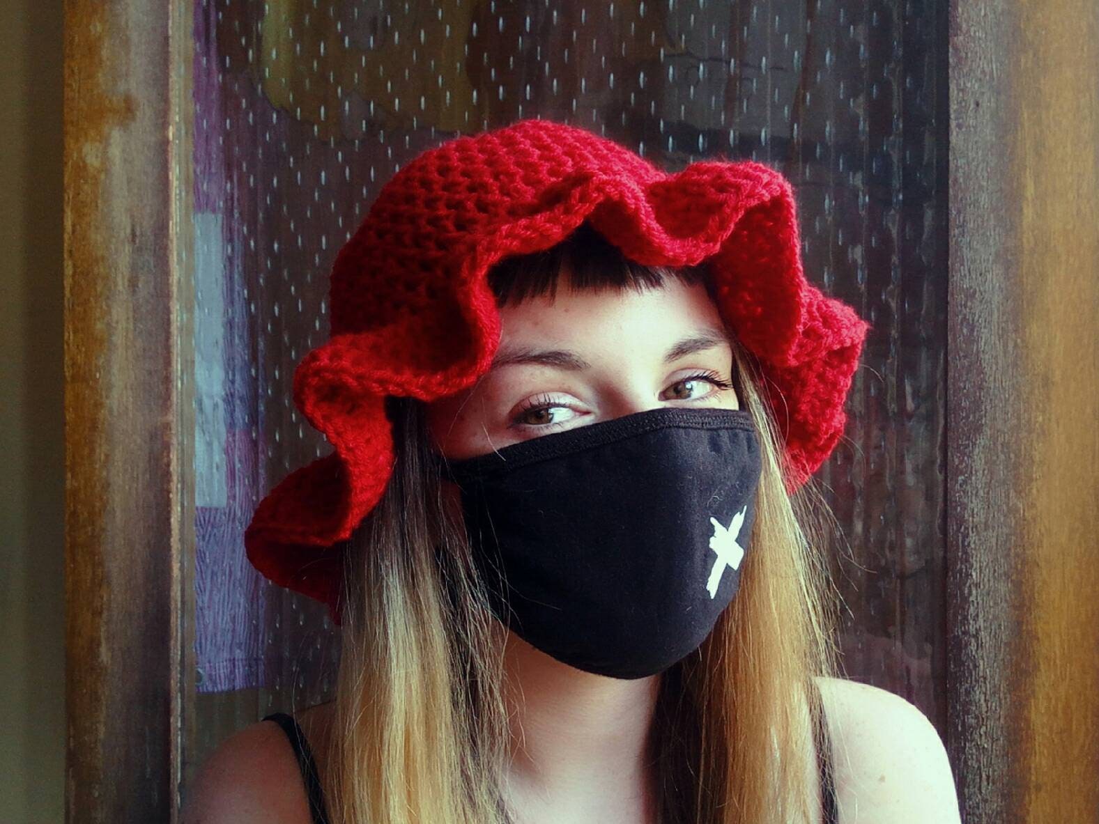 Tomato Bucket Hat Gardencore Crochet Red Bellflower Fairy - Etsy