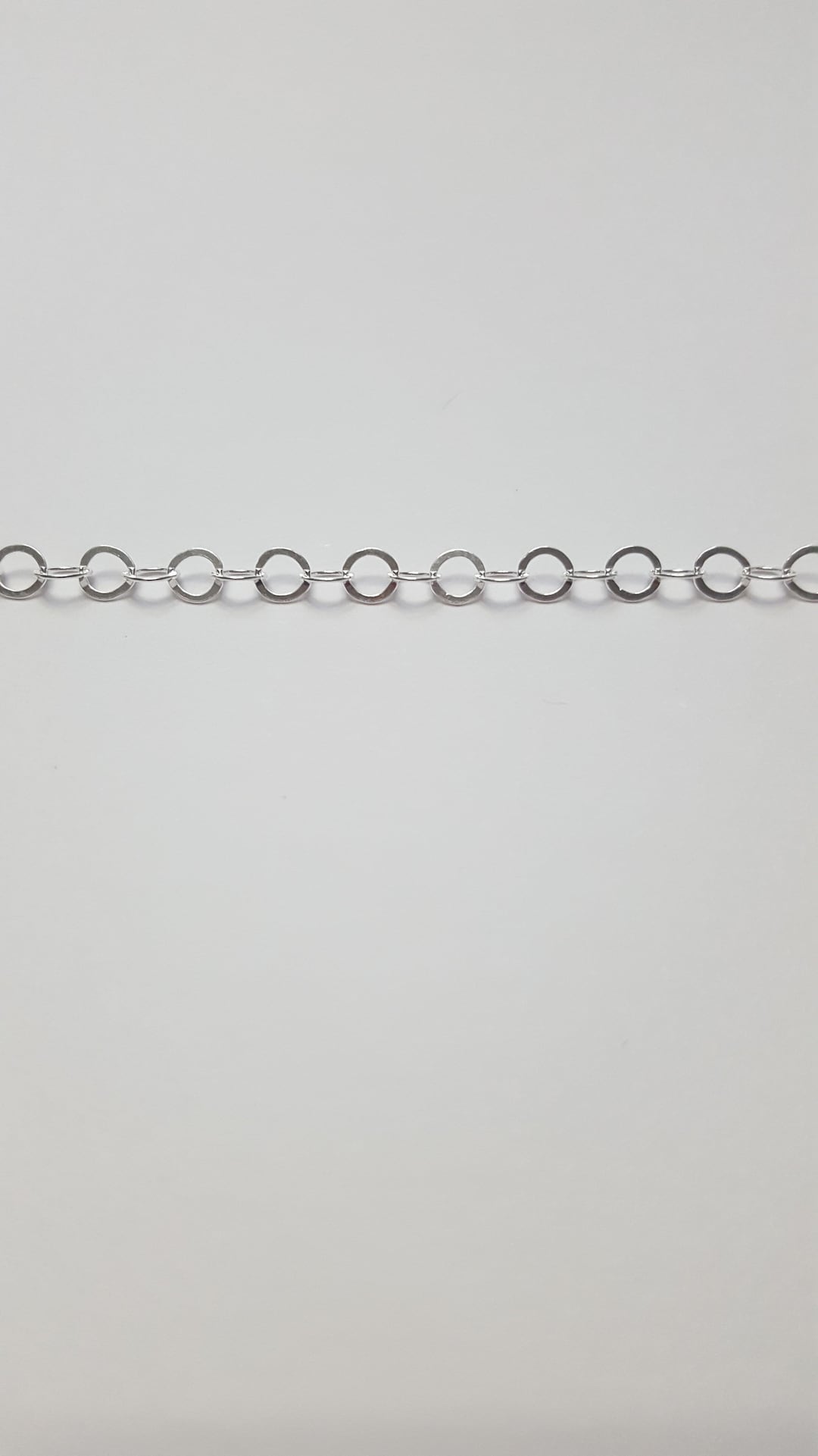 Cicle Chain, Round Loop Chain 8mm, Unique Round Link Chain, SILVER 925 ...