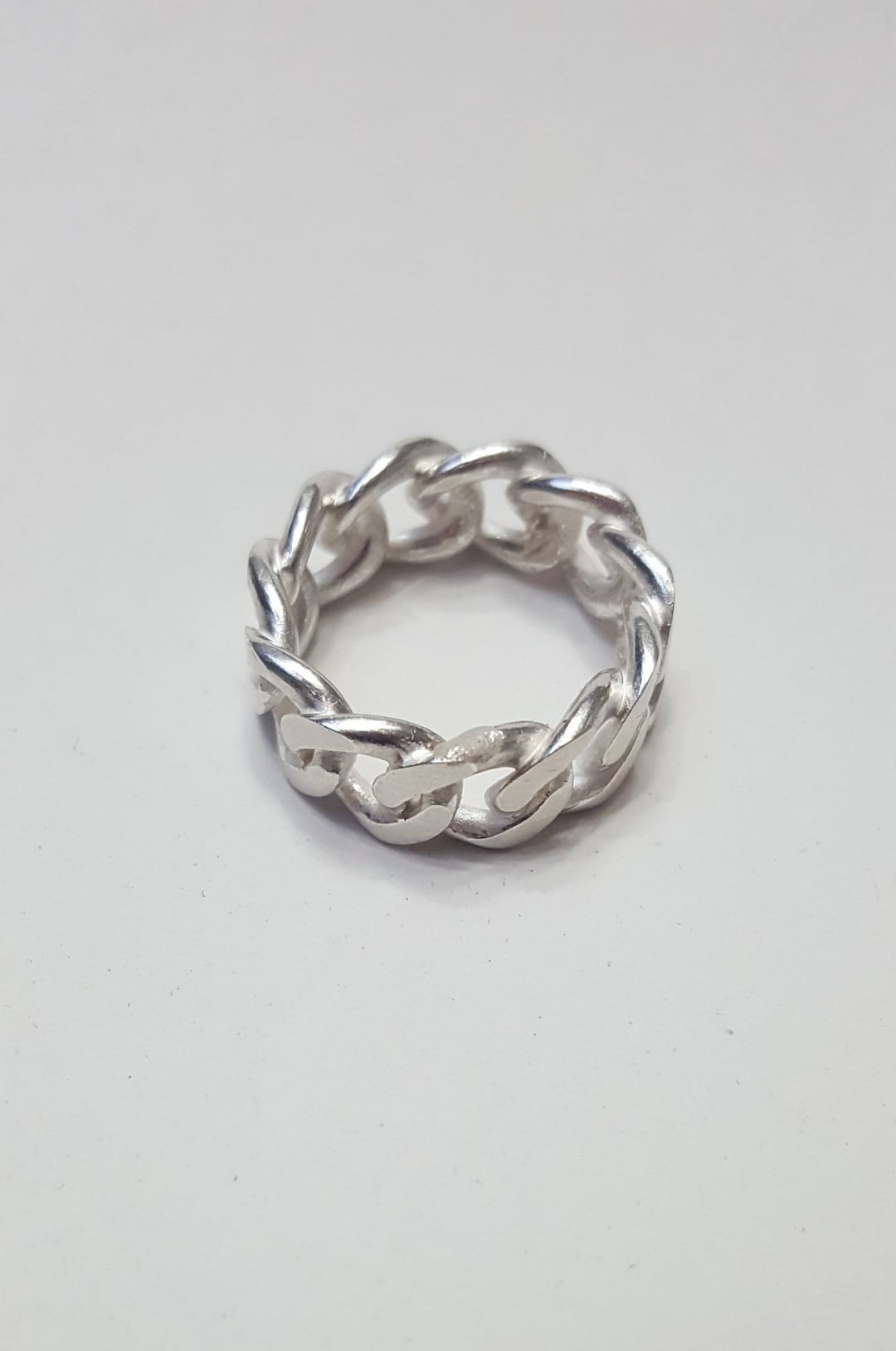 Chain Ring, Sterling Silver Chain Ring, Statement Ring, Chunky Ring ...