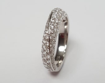 White Zircon Ring - Etsy