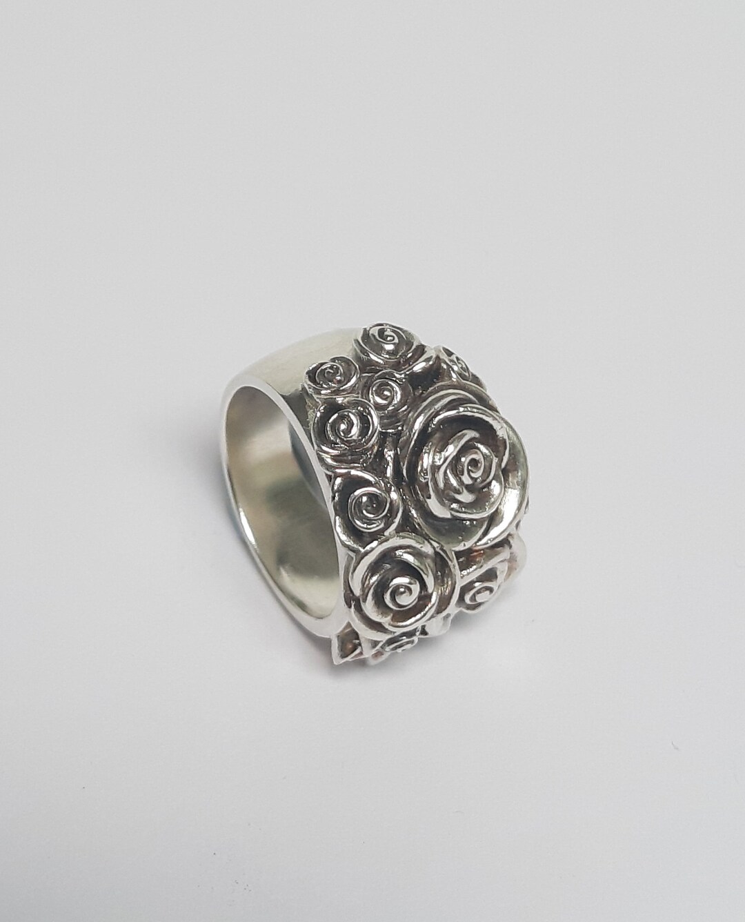 Roses ring, ecofriendly, Flowers ring, Chunky rings, anillo rosas de ...