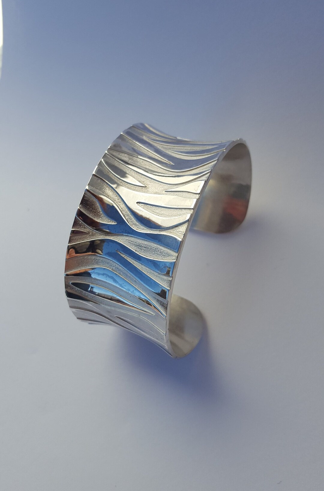 Wide Silver Bangle, Wide Cuff Bracelet, SILVER Open Cuff Bracelet ...