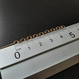 Thin Double Row Gold Chain Necklace, Minimalist Golden Necklace, 925 ...