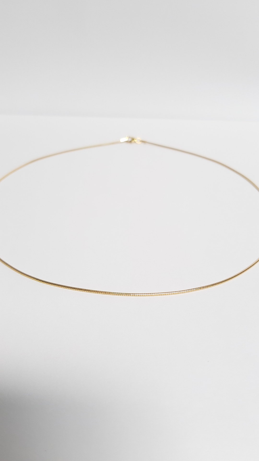 Omega Chain, Gold Omega Necklace, Omega Choker, Silver Omega Necklace ...