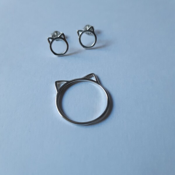 Cat Ear Ring - Etsy