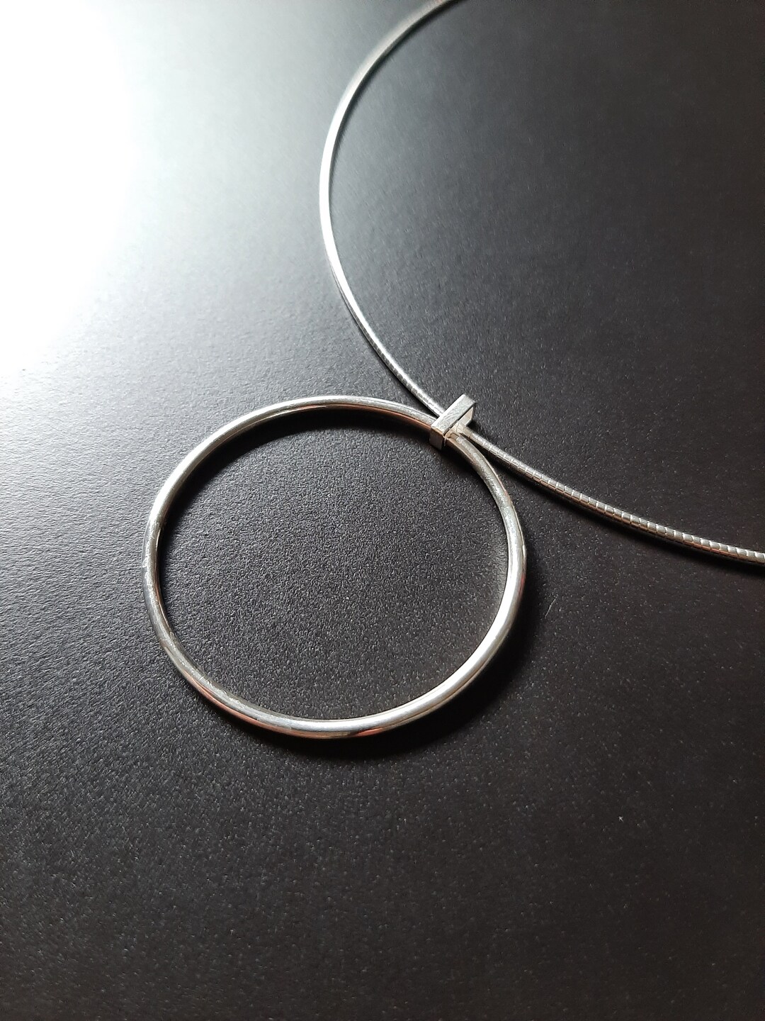 Day Necklace, O Ring Necklace, Hoop Choker, 24/7 Discreet Day Necklace ...