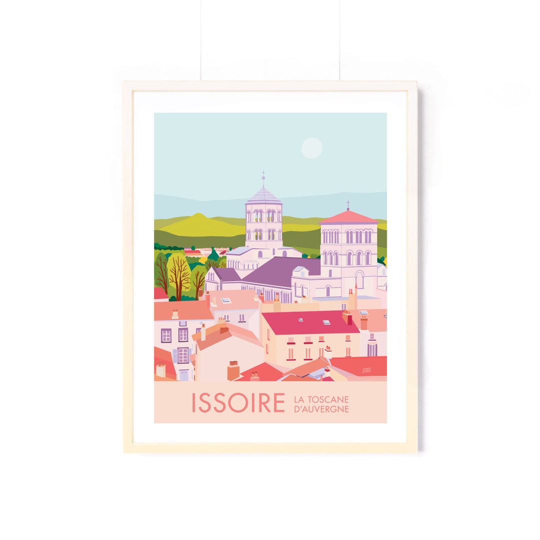 AUVERGNE Poster 30X40CM / ISSOIRE / Retro Style - Etsy