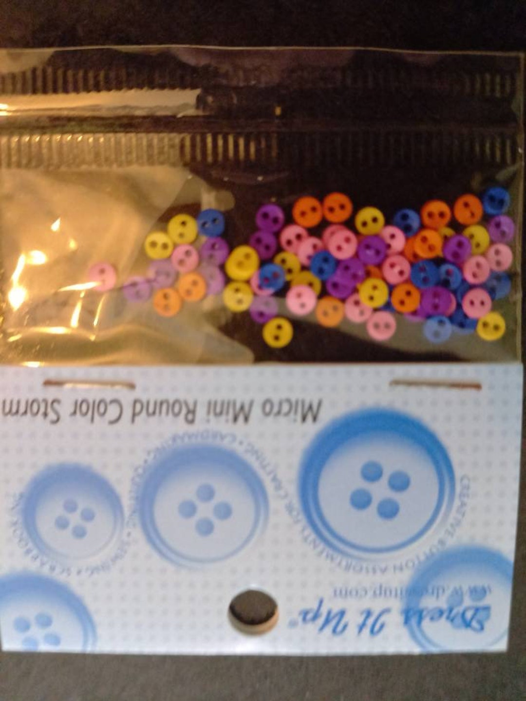 Dress It up Buttons. Jesse James Micro Mini Round Color Storm. Multi ...