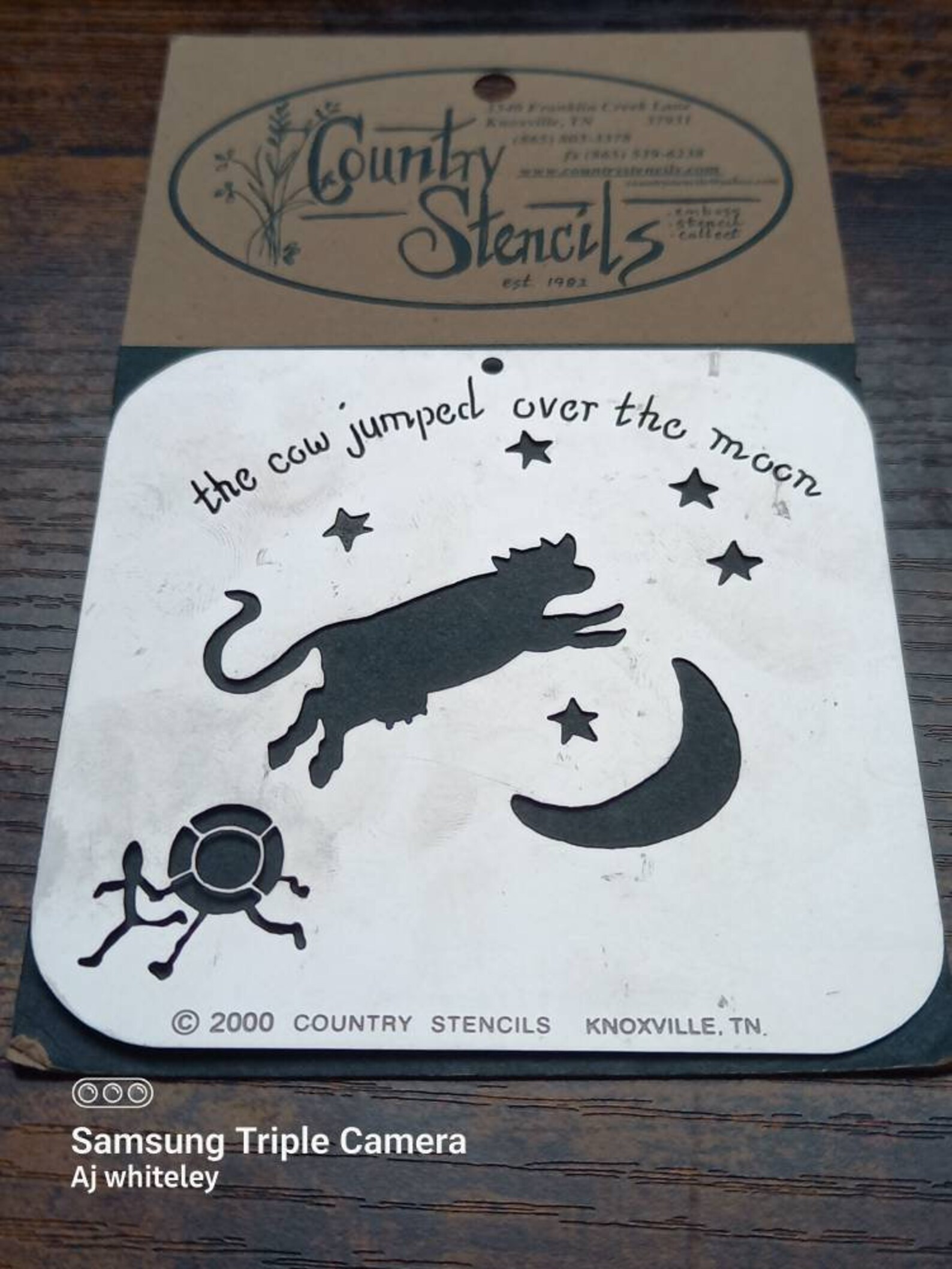 Embossing Template and Stencil. Reusable. Stainless Steel. the Cow ...
