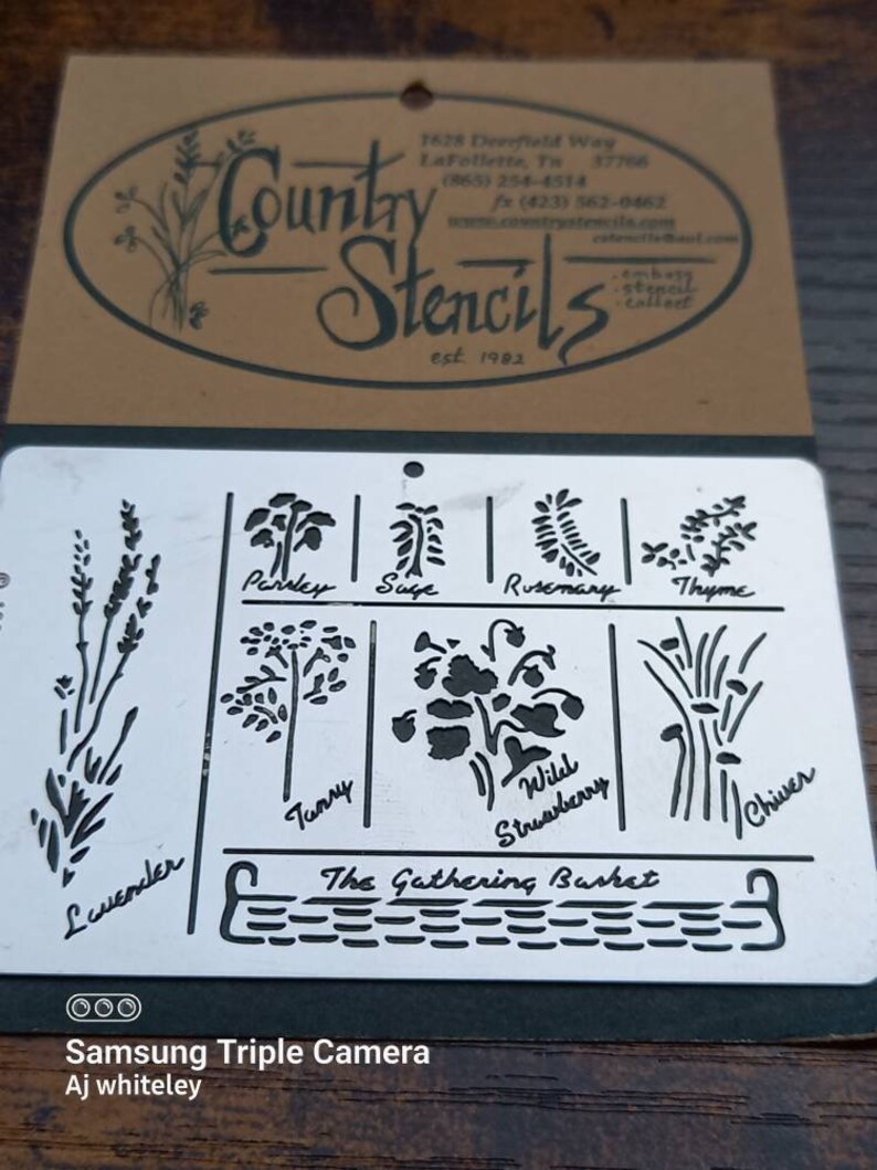 Country Stencils, Embossing Template. Flower Stencil, Detailed Stencil ...