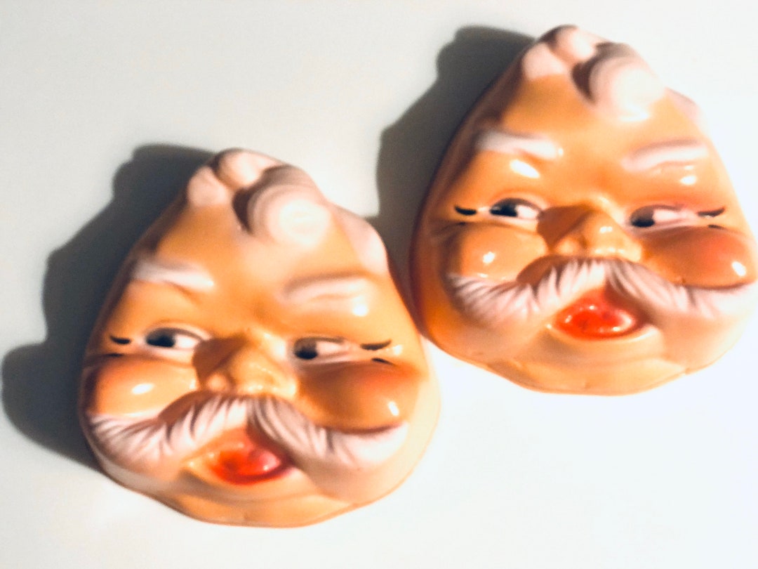 Santa Old Man Doll Faces / Masks - Etsy