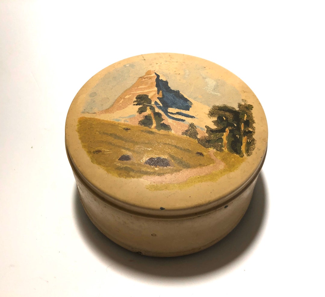 1960’s Bakelite Powder Puff Musical Trinket Box - Etsy