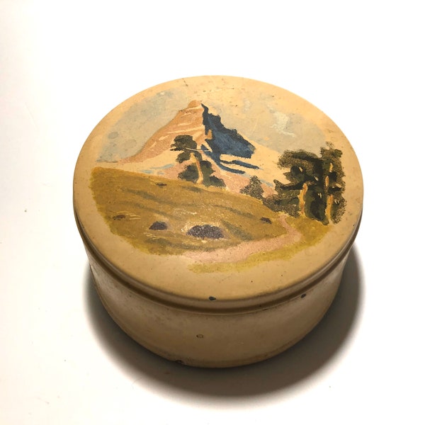 Antique Musical Powder Box - Etsy