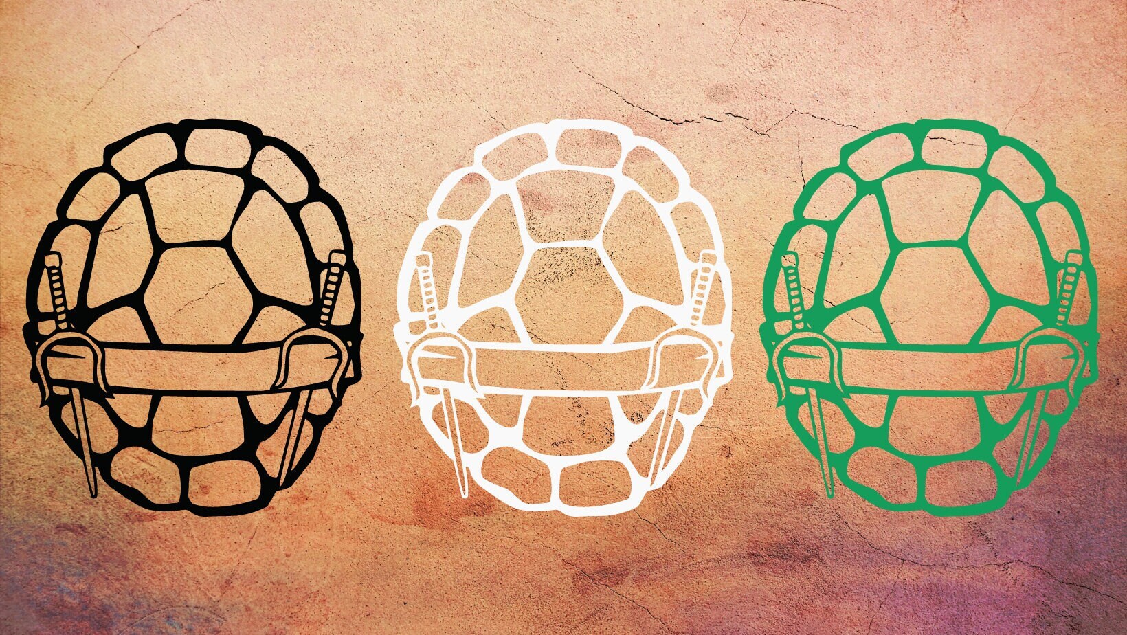 TMNT Turtle Shells Decal, Personalised Vinyl Decal, Turtles, Stickers ...