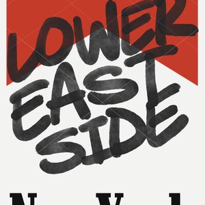 Lower East Side LES New York Printable Wall Art | Marlboro Vintage ...